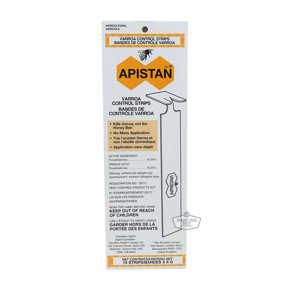 Apistan 10 Pack | Anti-Varroa Mite Strips | Dancing Bee Equipment