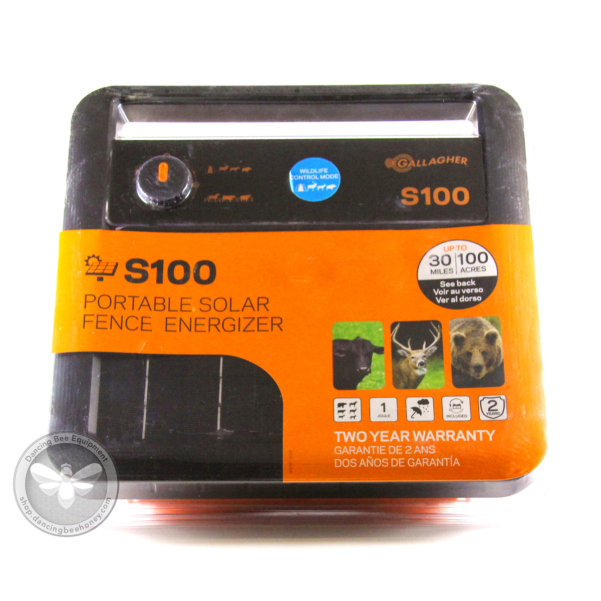 S100 Portable Solar Fence Energizer | Gallagher | Dancing Bee Equipment