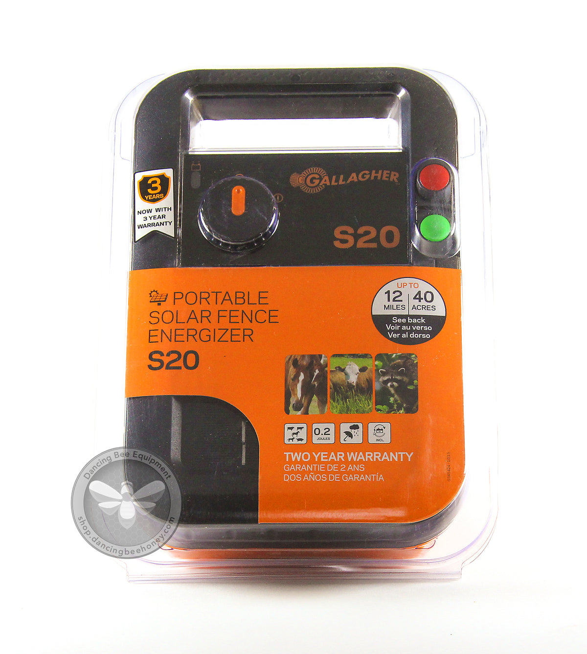 Gallagher | S20 Portable Solar Fence Energizer in Canada | Dancing Bee ...